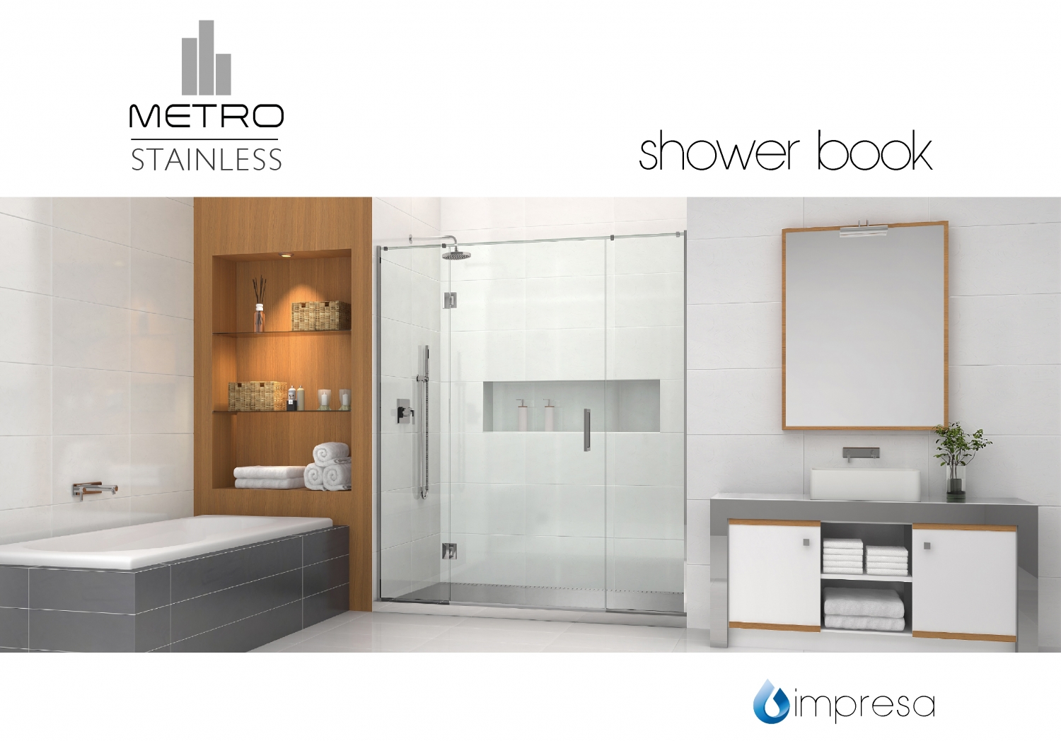 Metro Stainless Shower I Channel Drain Tray I Custom & Standard