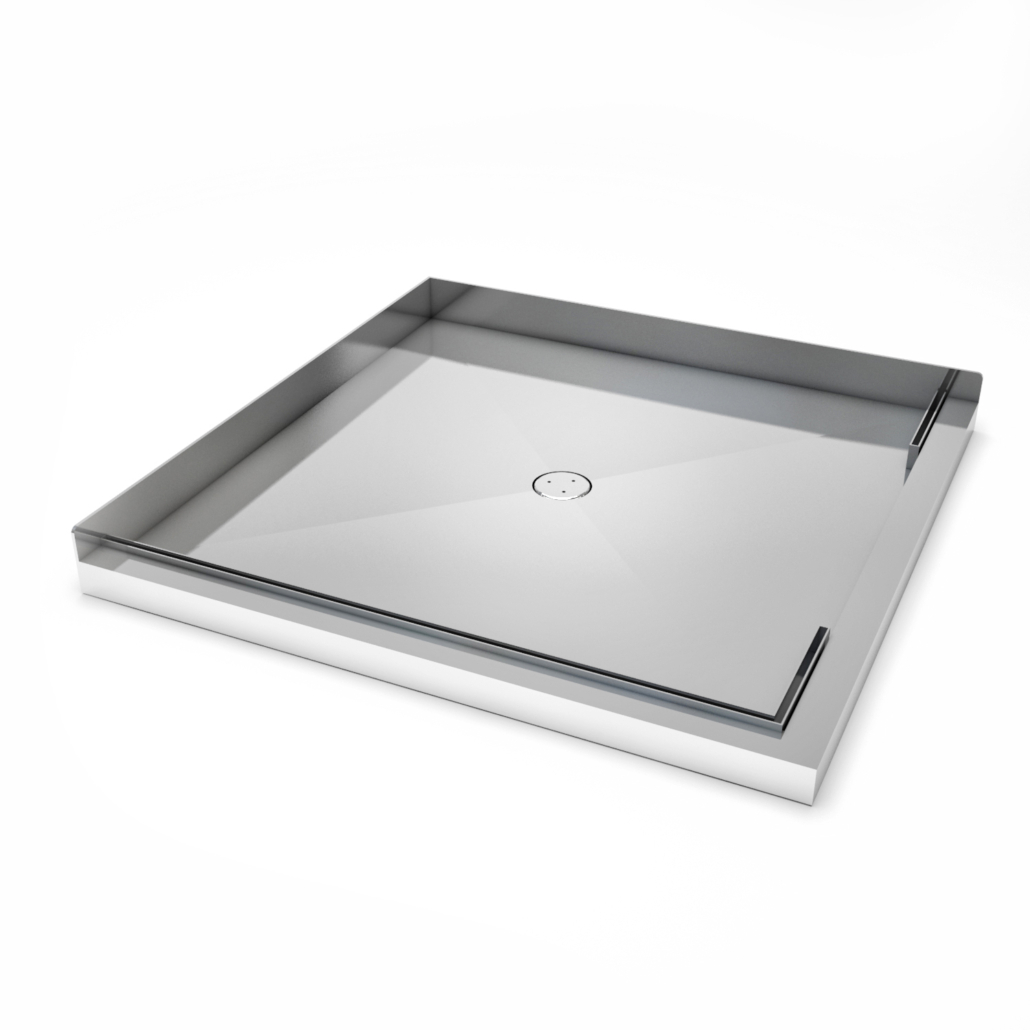 Stainless Steel Tray Showers I Custom & Standard Showers